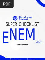 Checklist ENEM 2025: Guia Completo de Estudos por Pedro Assaad | PDF ...