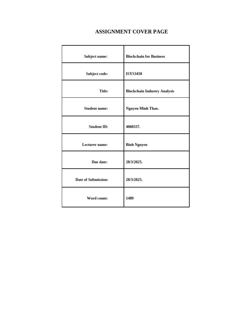 Nguyen Minh Thao - 4060337 - IsYS3450-ASS1 | PDF | Computing | Distributed Computing
