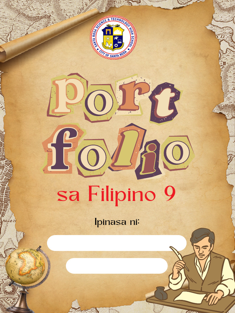 Portfolio Cover Page FILIPINO 9 | PDF