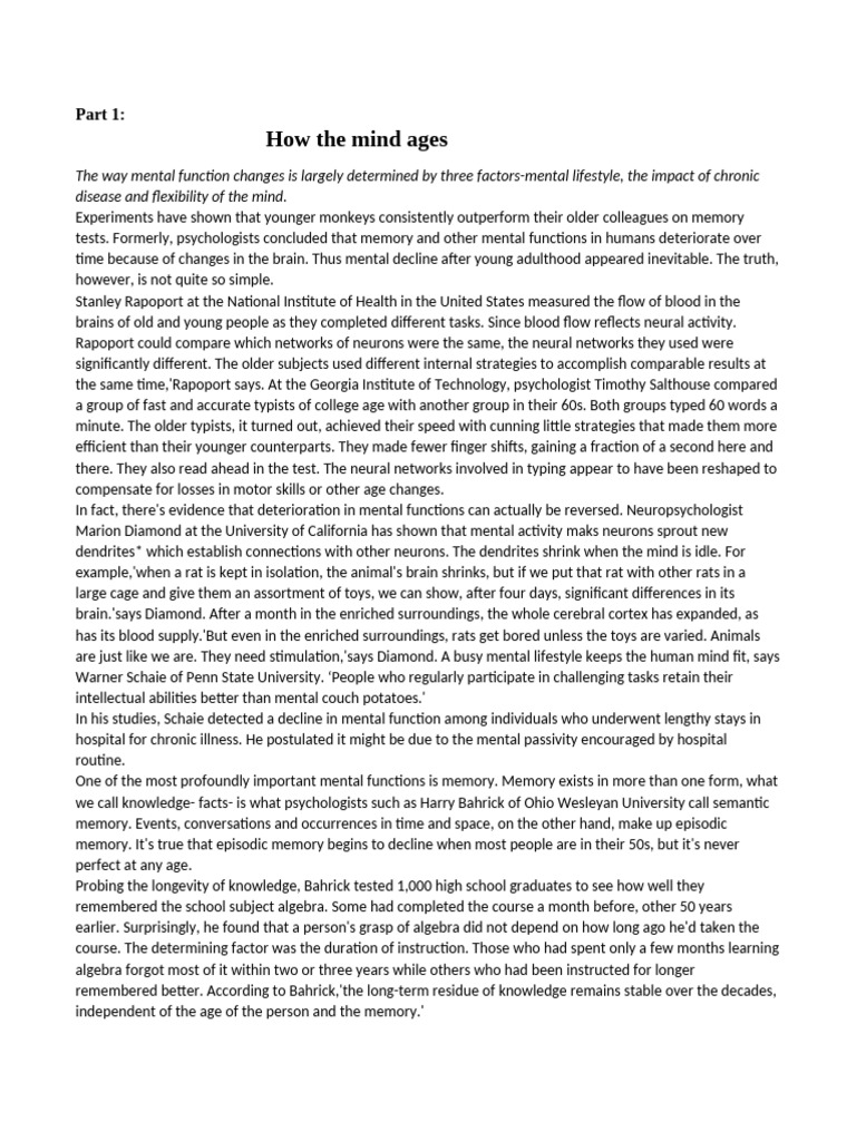 Ielts Reading and Writing | PDF | Memory | Knowledge