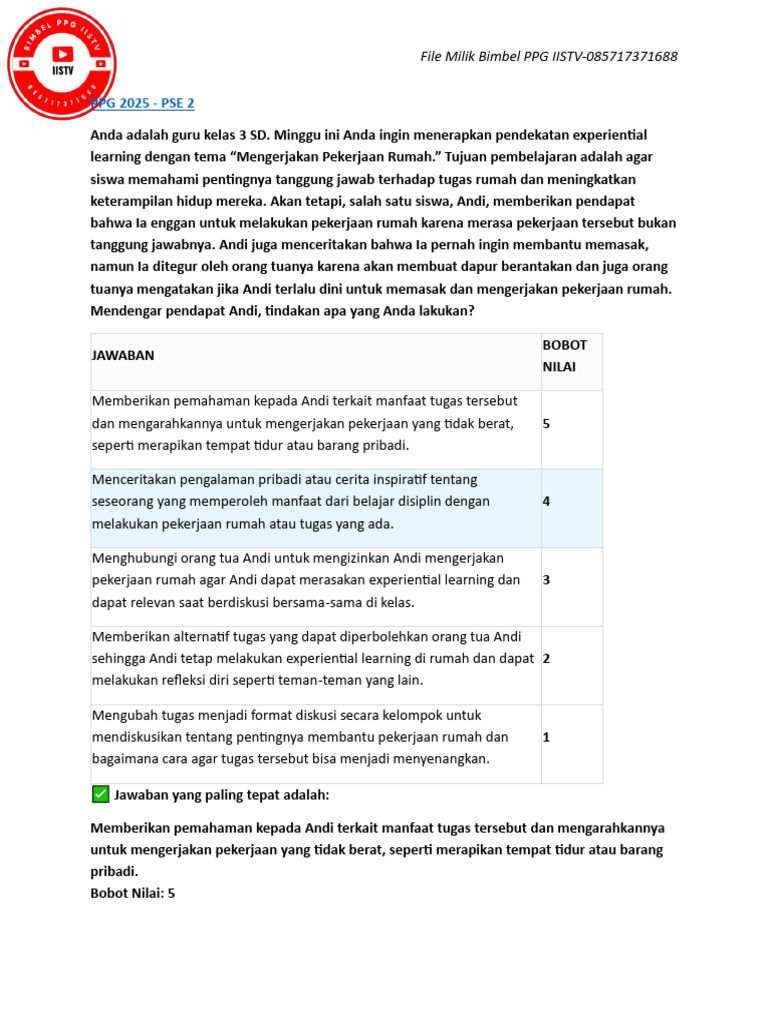 PPG 2025 - Pse 2 | PDF