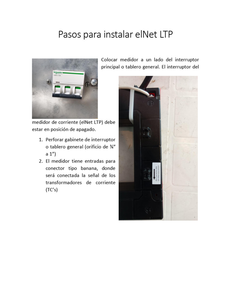 Manual Operacional ElNet LTP (GG) - Instalación Física | PDF