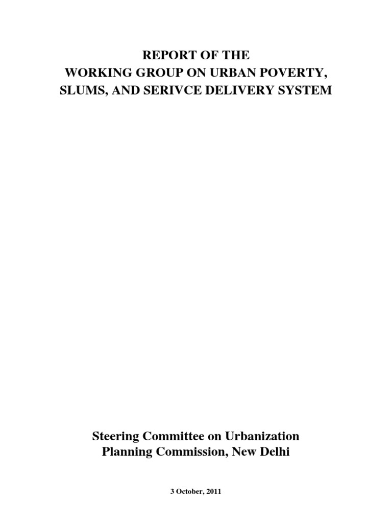 Urban Poverty Slums and Service Delivery System | PDF | Slum | Poverty
