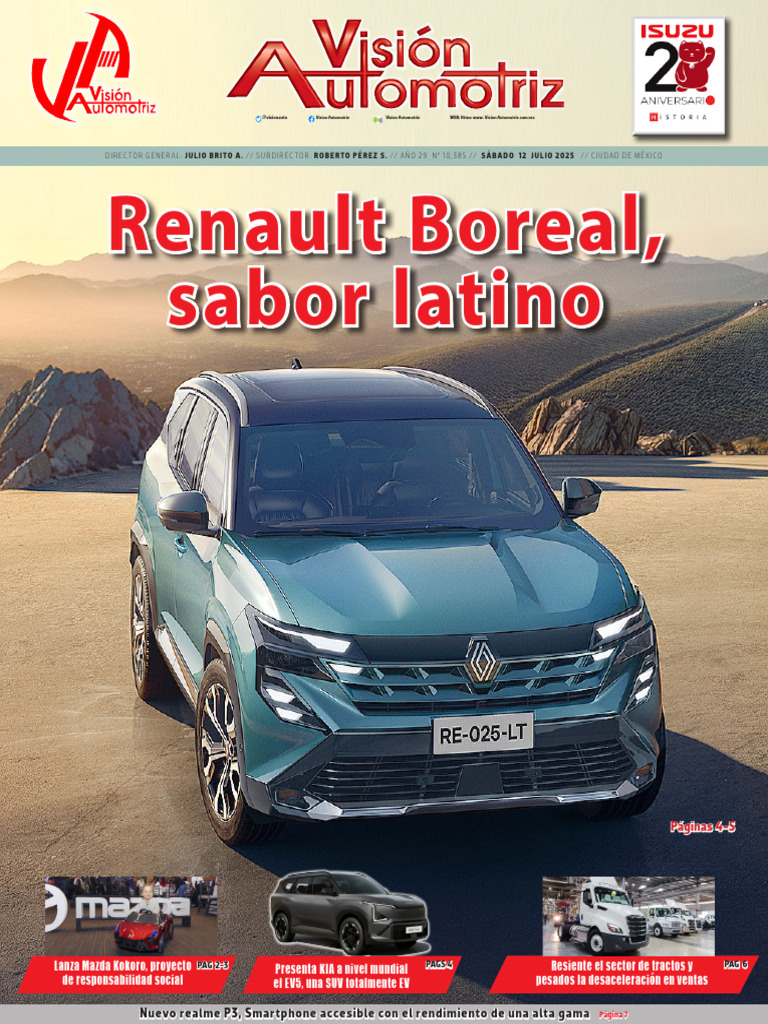 Visión Automotriz Revista Digital - 12 Julio 2025 - Renault Boreal ...