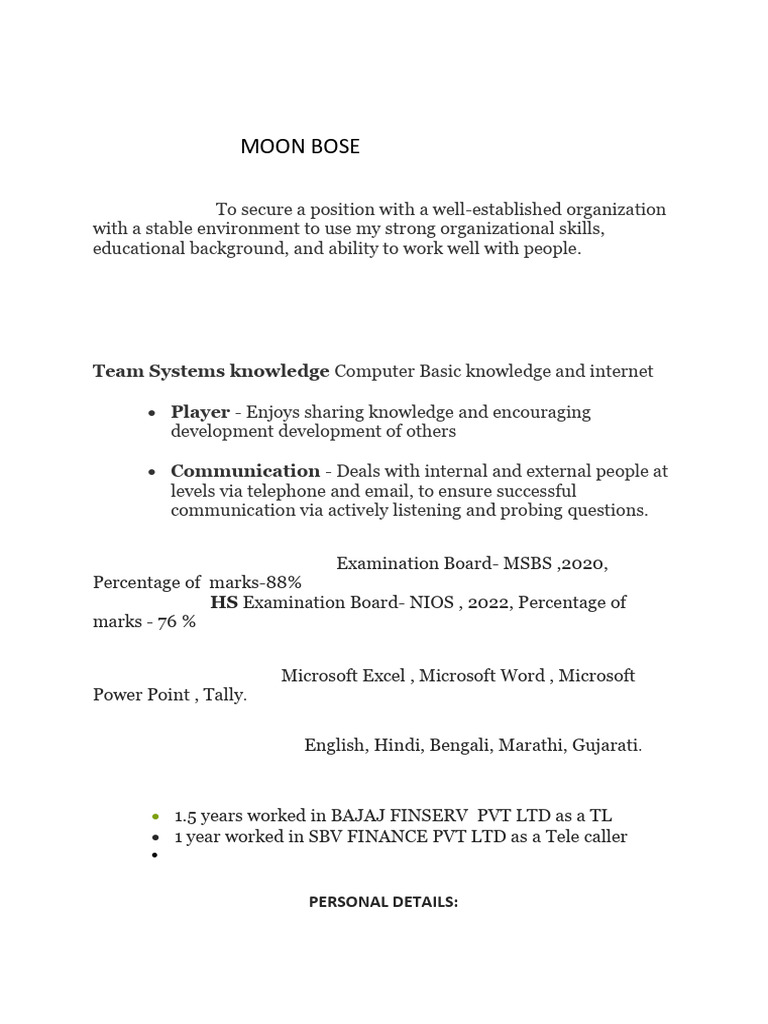 My New Updated Resume | PDF