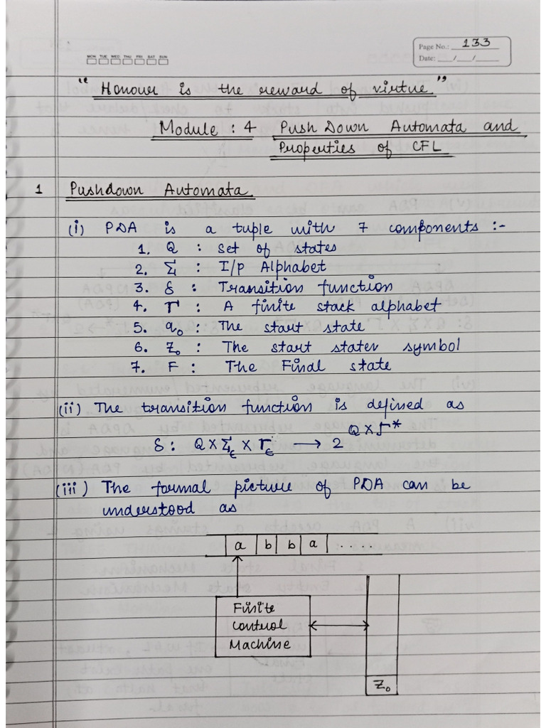Module 4 Pushdown Automata - 250716 - 030126 | PDF