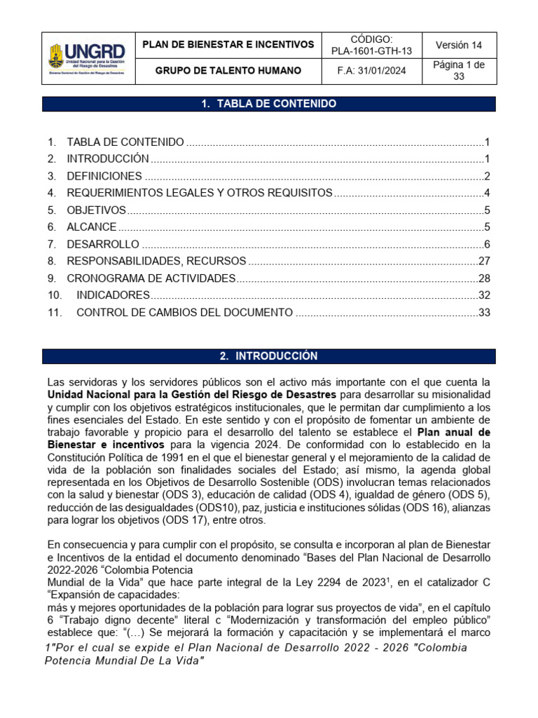 Plan Bienestar e Incentivos 2024 | PDF | Comportamiento | Salud mental