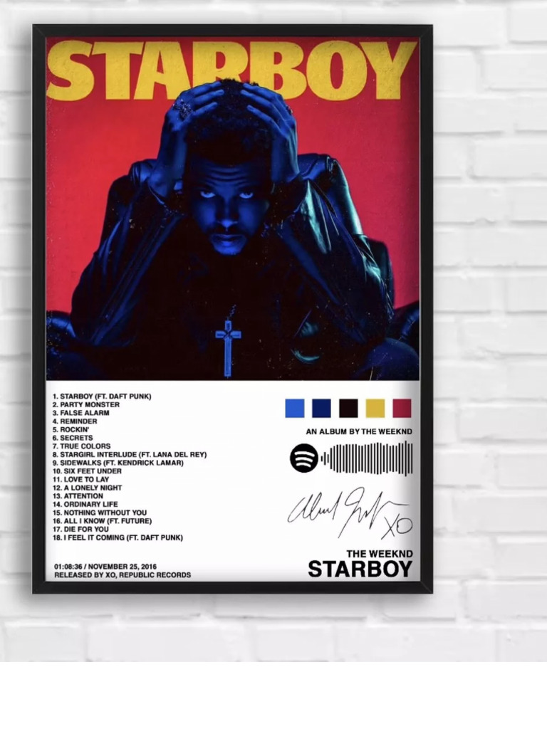 Starboy TheWeeknd Poster | PDF