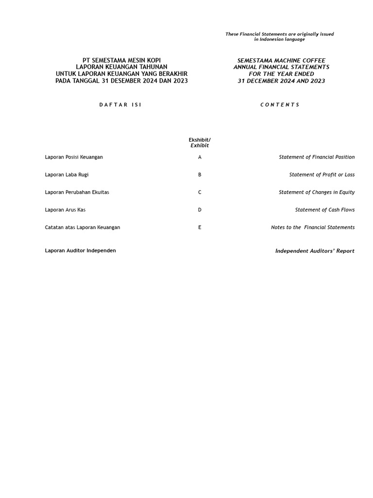 Kap SHL - Daftar Isi | PDF