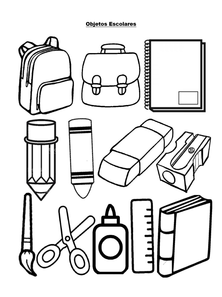 Objetos Escolares para Desenho | PDF