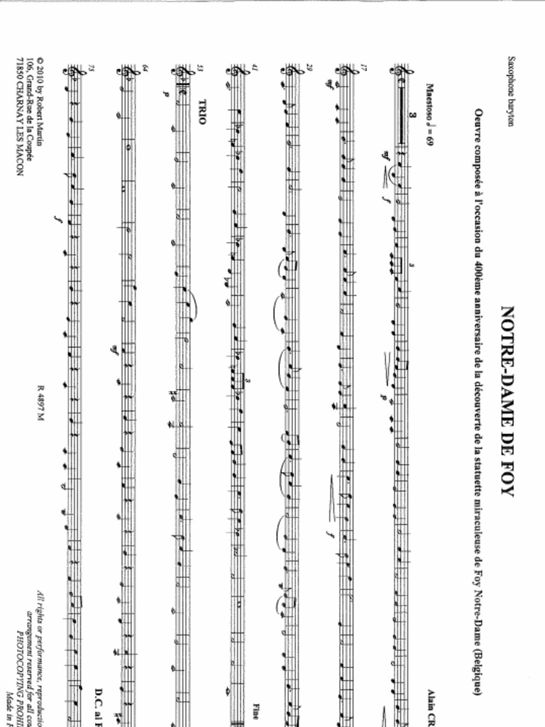Saxophone Baryton | PDF