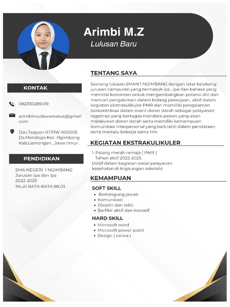 Contoh CV Keren | PDF