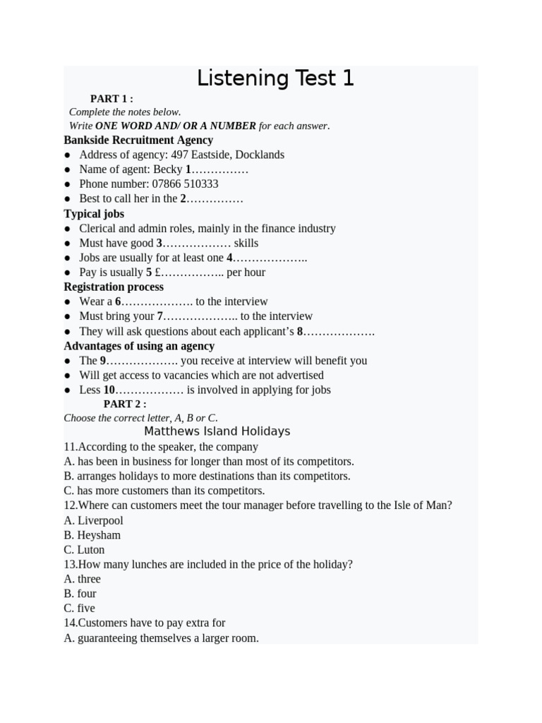 Writing, Listening, Speaking 1 | PDF | Eucalyptus | Behavioural Sciences