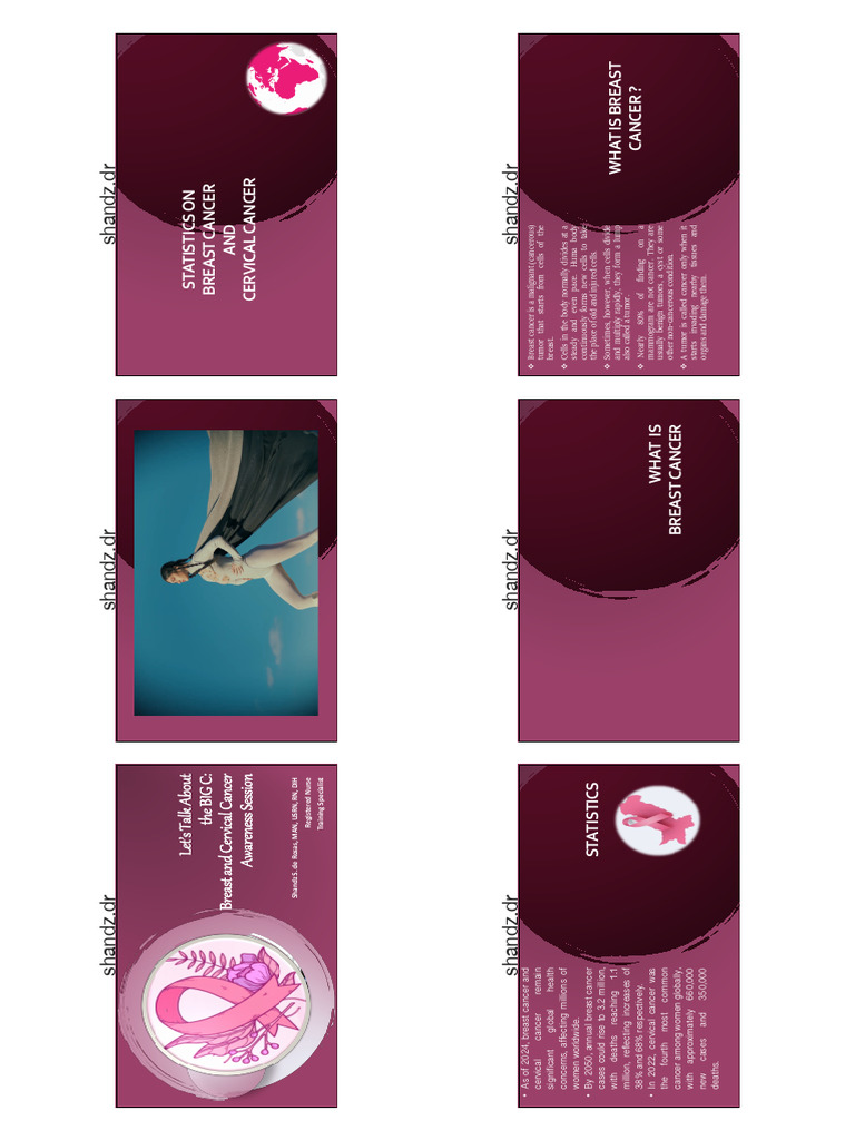 Let's Talk About The Big C - ACPC Handouts | PDF | Breast Cancer | Cancer