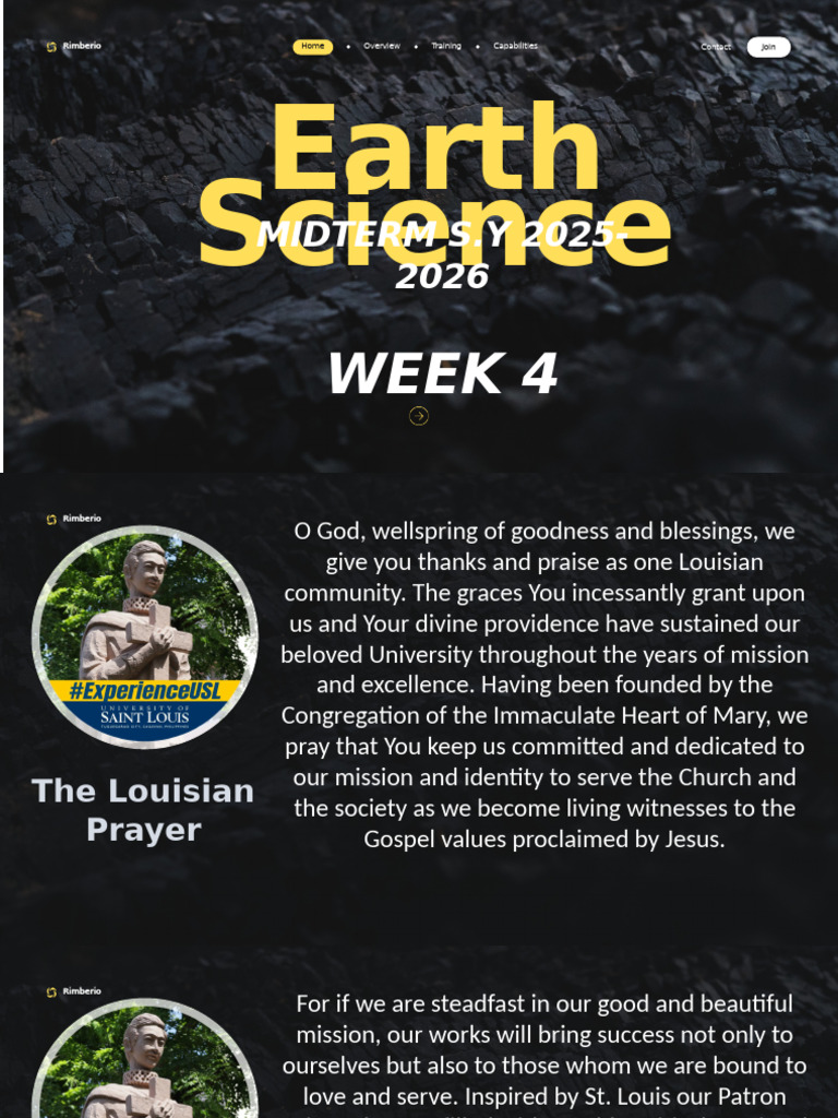 PowerPoint Grade 12 Earth Science Midterm Week 4 SY 2025-2026 | PDF