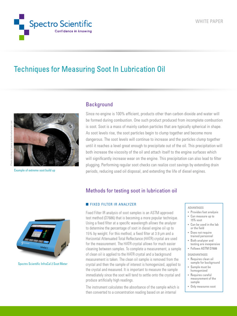 WP Measuring Soot in Lubrication Oil 2017-10-24 | PDF | Infrared ...