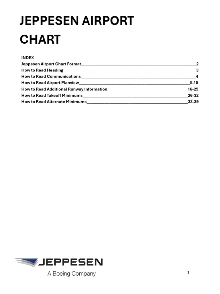 Jeppesen Airport Chart Guide | PDF | Runway | Airport