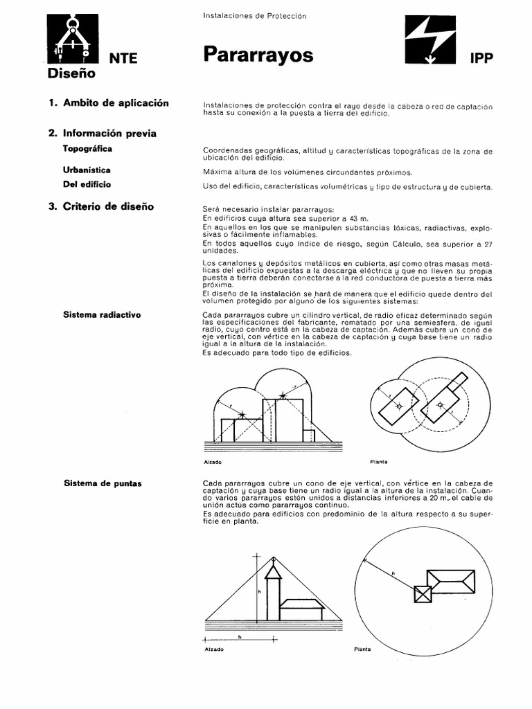 Instalaciones Protección Pararrayos | PDF