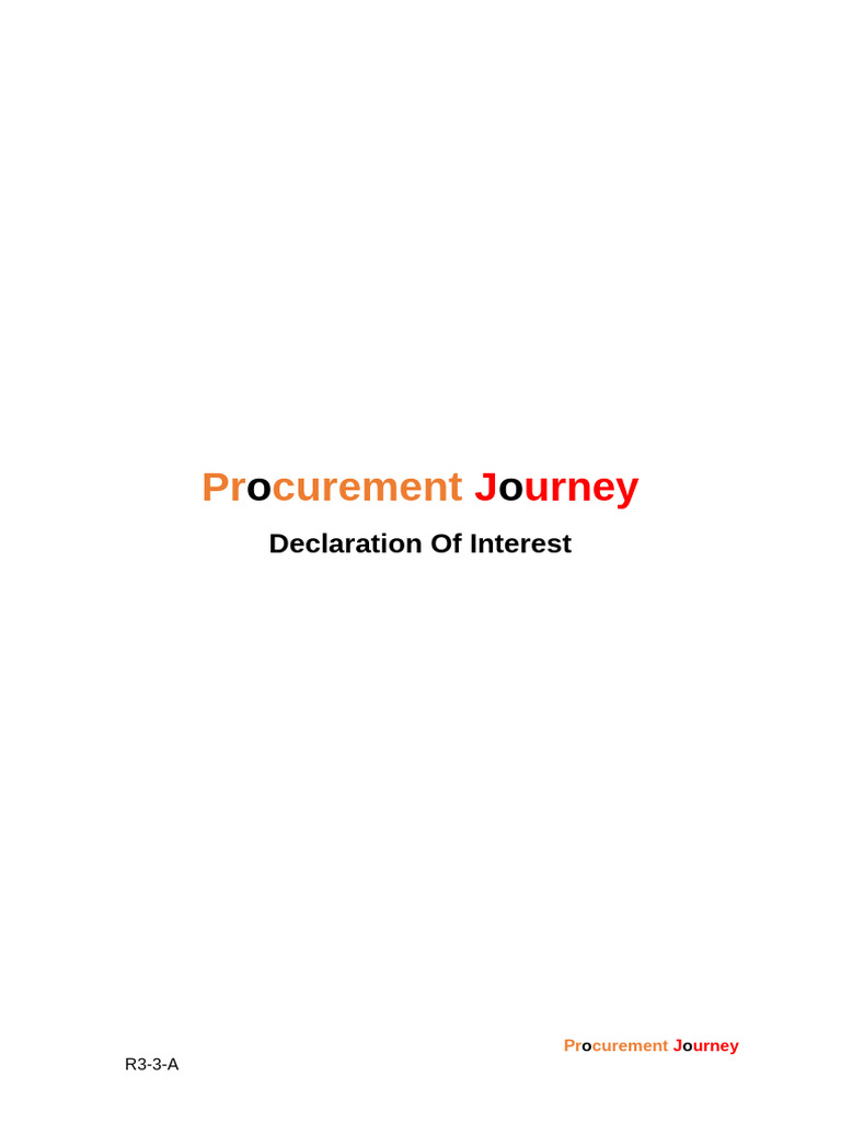 Declaration of Interest - 0 | PDF