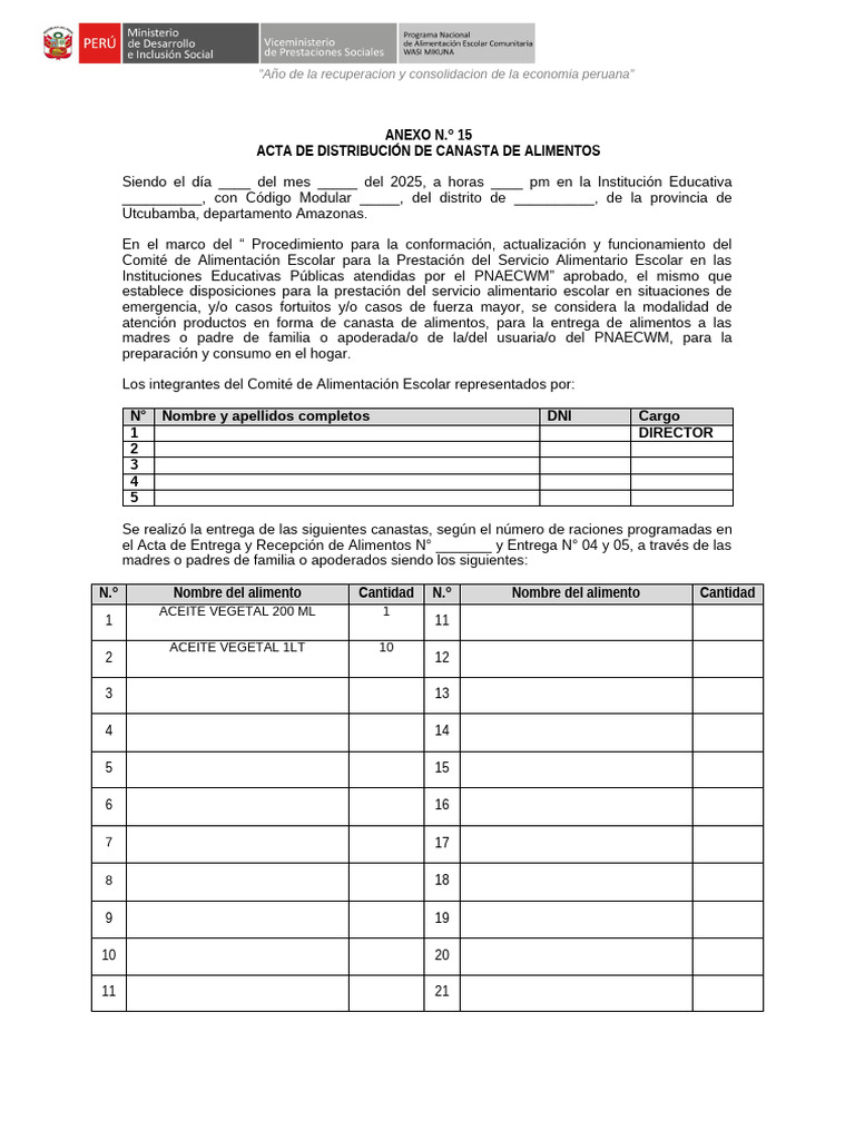 Acta Distribucion-4ta y 5ta Entrega | PDF