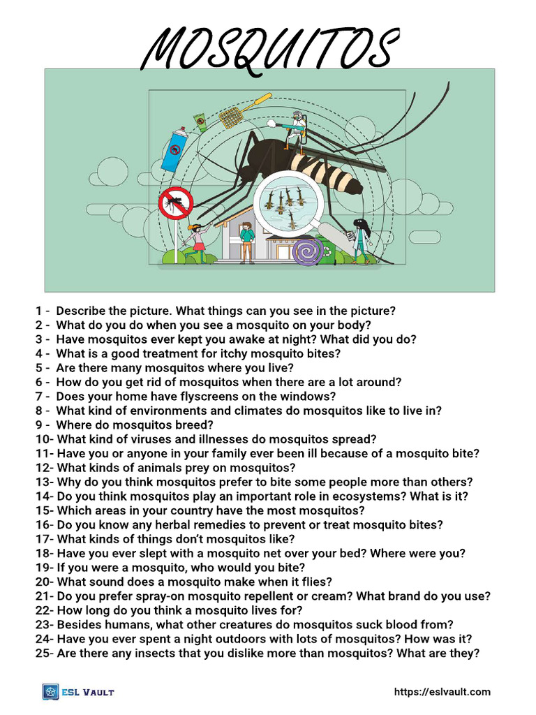 25 Mosquito Conversation Questions | PDF