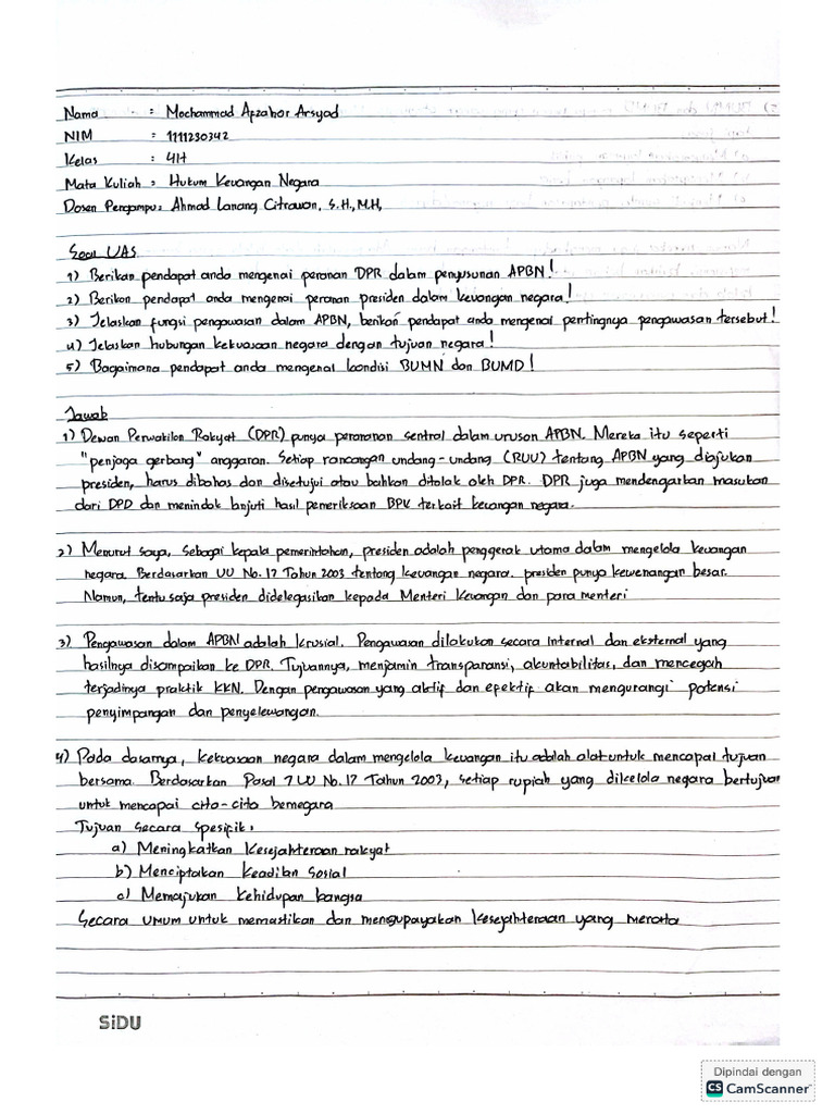 Afzal Uas Keuangan | PDF