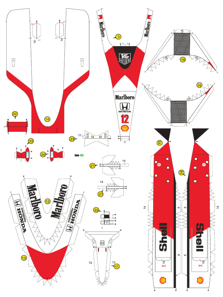 McLaren MP4 4 Senna 1988 Escala 1 60 | PDF