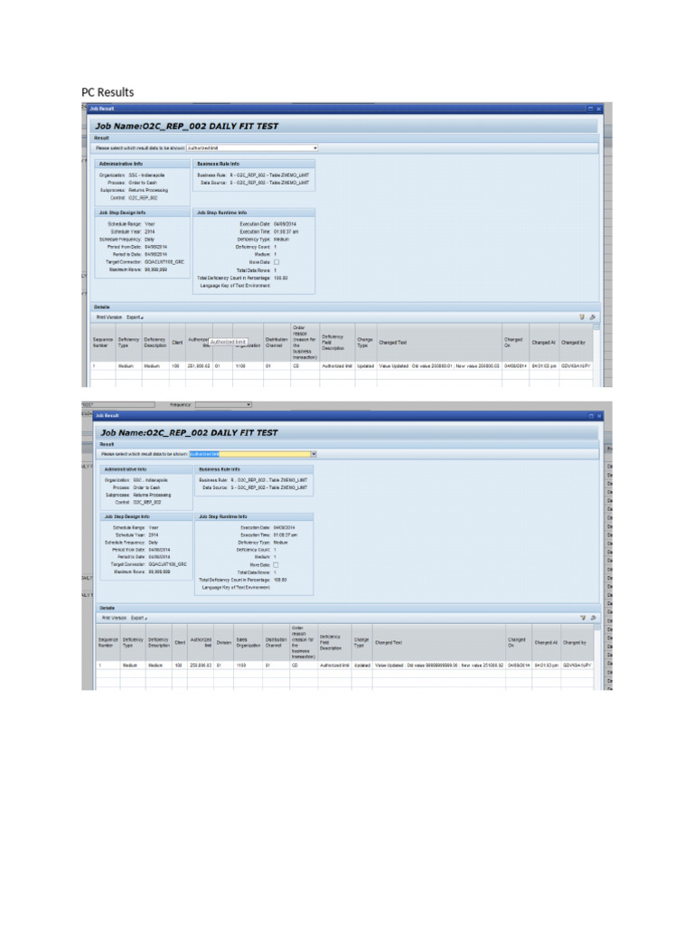 R - O2c - Rep - 002 - Table Zmemo - Limit | PDF