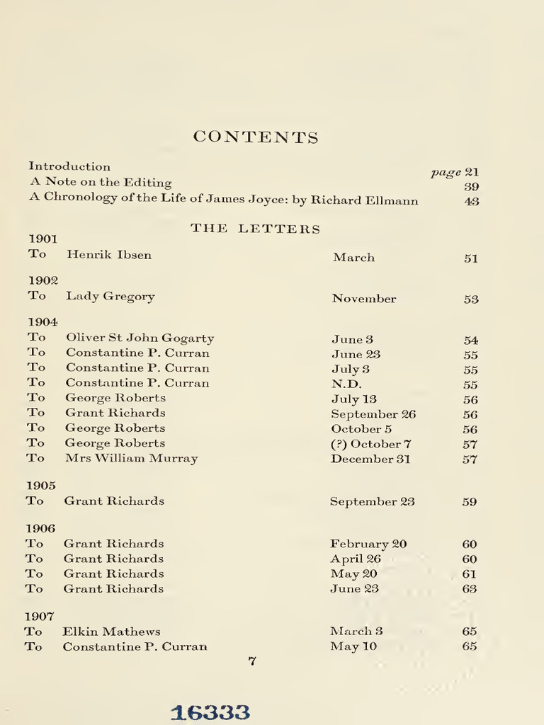 Joyce's Letters to Harriet Shaw Weaver | PDF