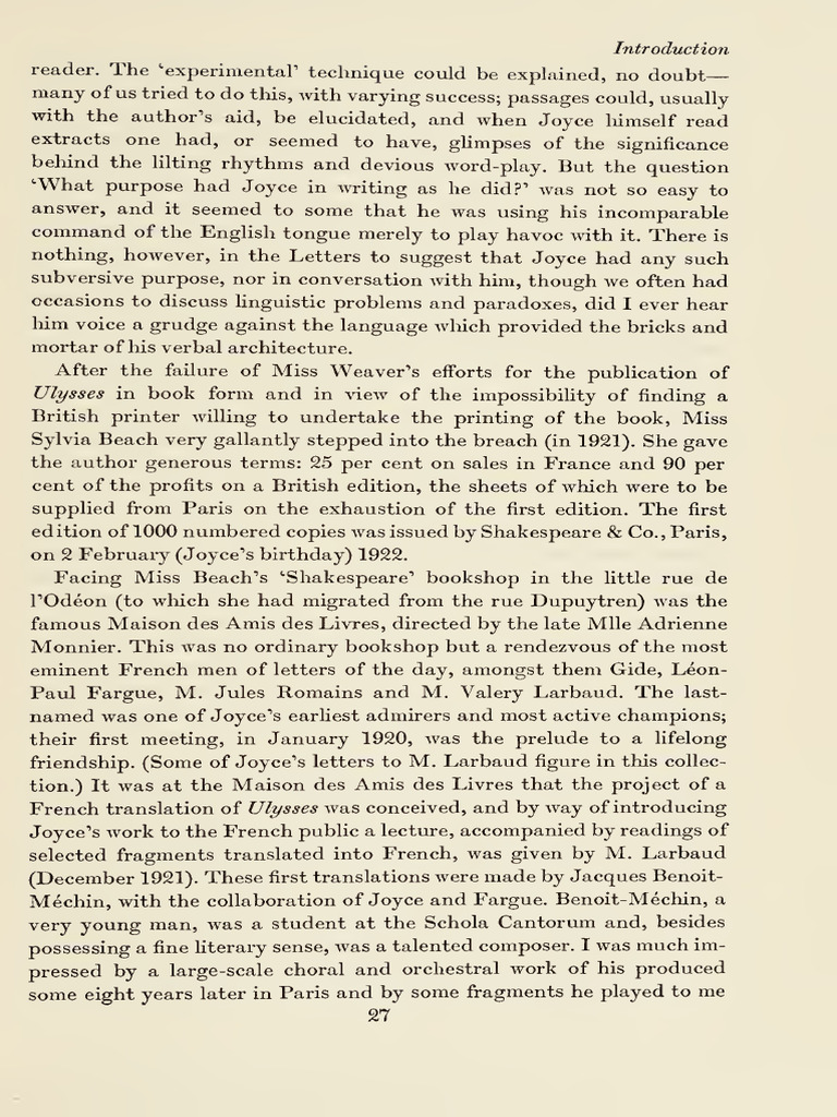 Letters of James Joyce - James Joyce Edited by Stuart Gilbert - London ...