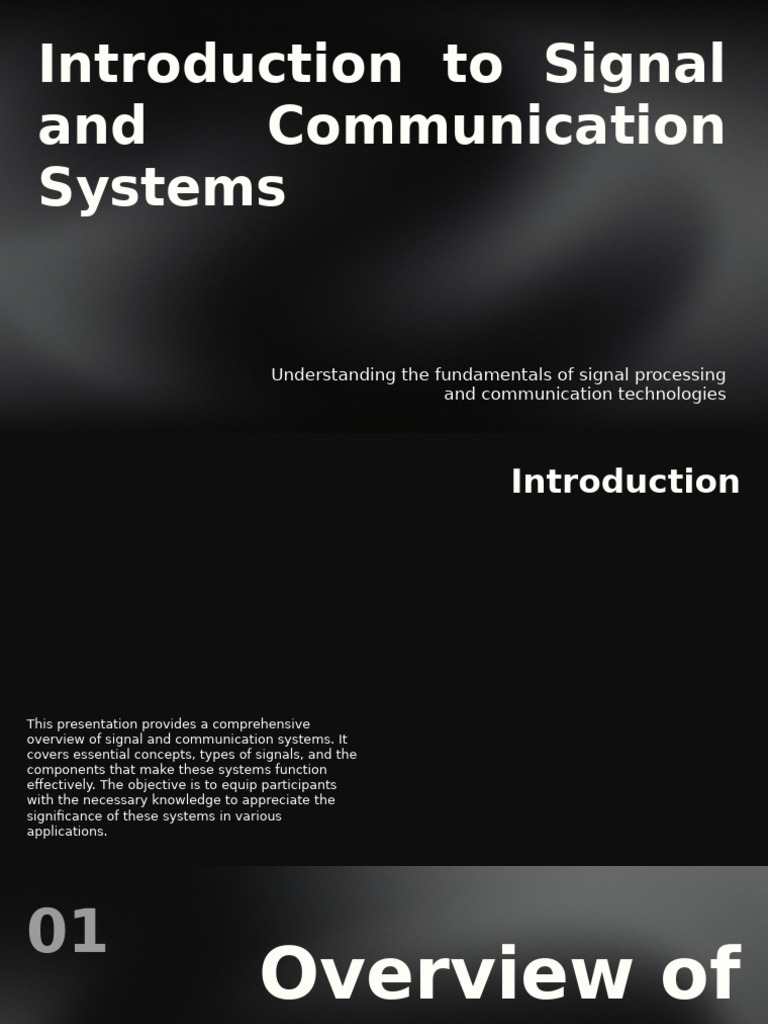 Signal and Communication Systems Overview | PDF | Communication ...