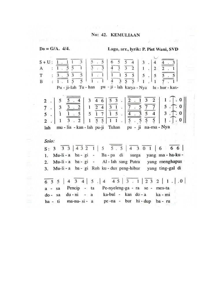 Kemuliaan Piet Wani | PDF