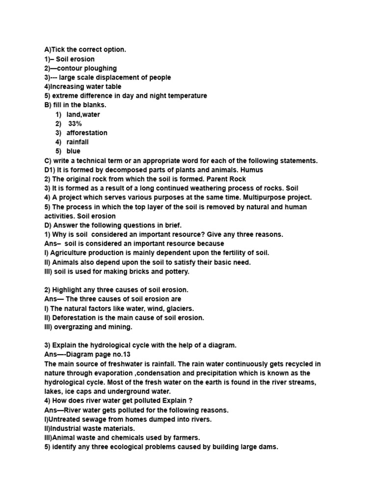 Class8 Ch2 Resources Land Soil and Water | PDF | Soil | Irrigation
