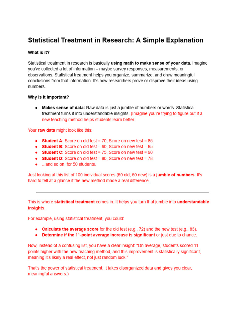 Understanding Statistical Treatment in Research | PDF | Statistics ...