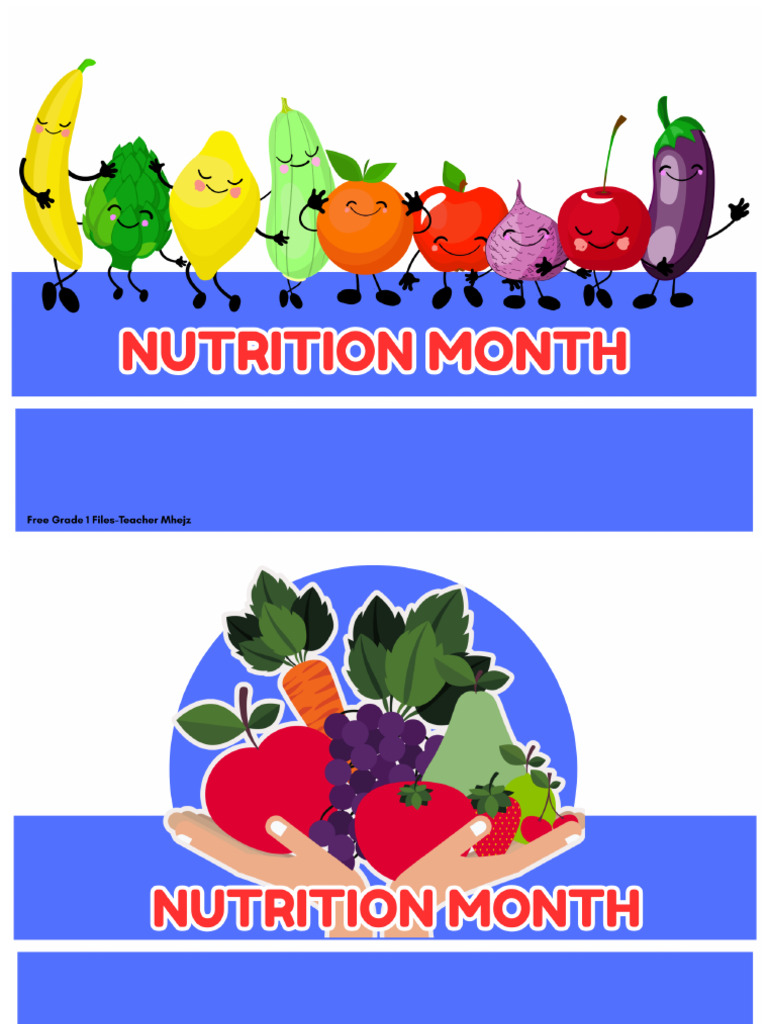 Nutrition Month Diy Hat - Free Grade 1 Files-Teacher Mhejz | PDF