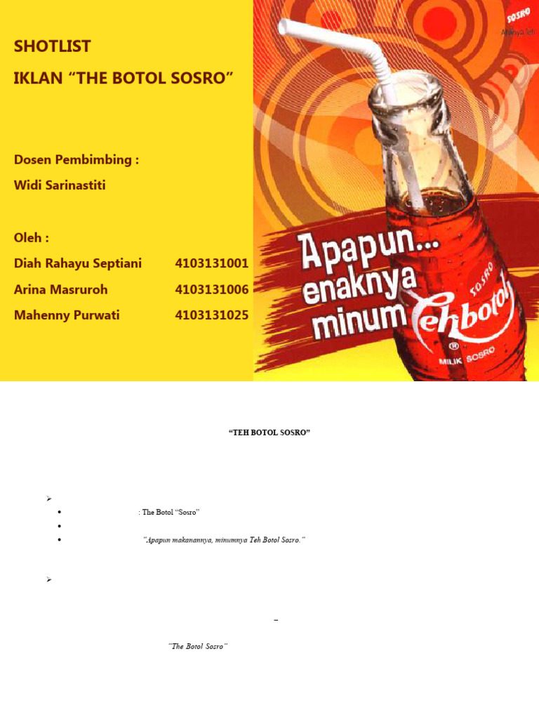 Contoh Shotlist Storyboard Storyline | PDF