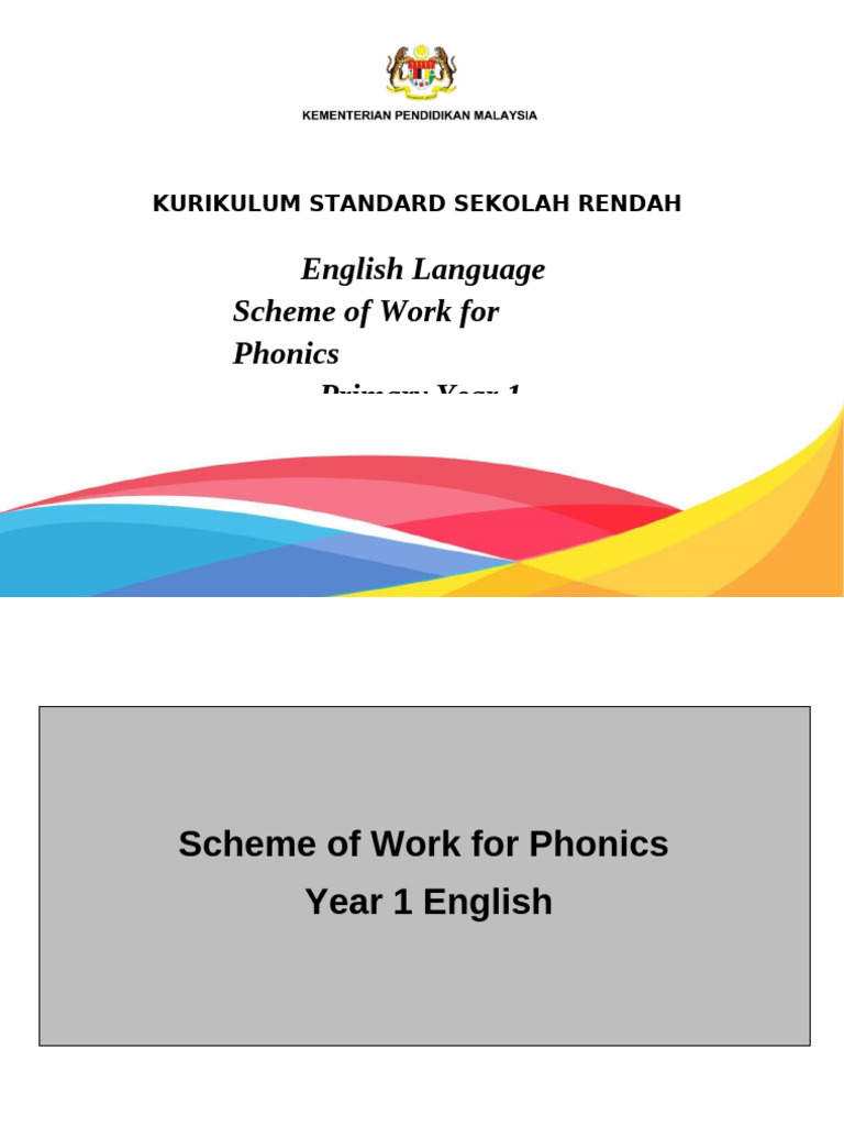 Year 1 Phonics Scheme of Work | PDF | Phonics | English Language