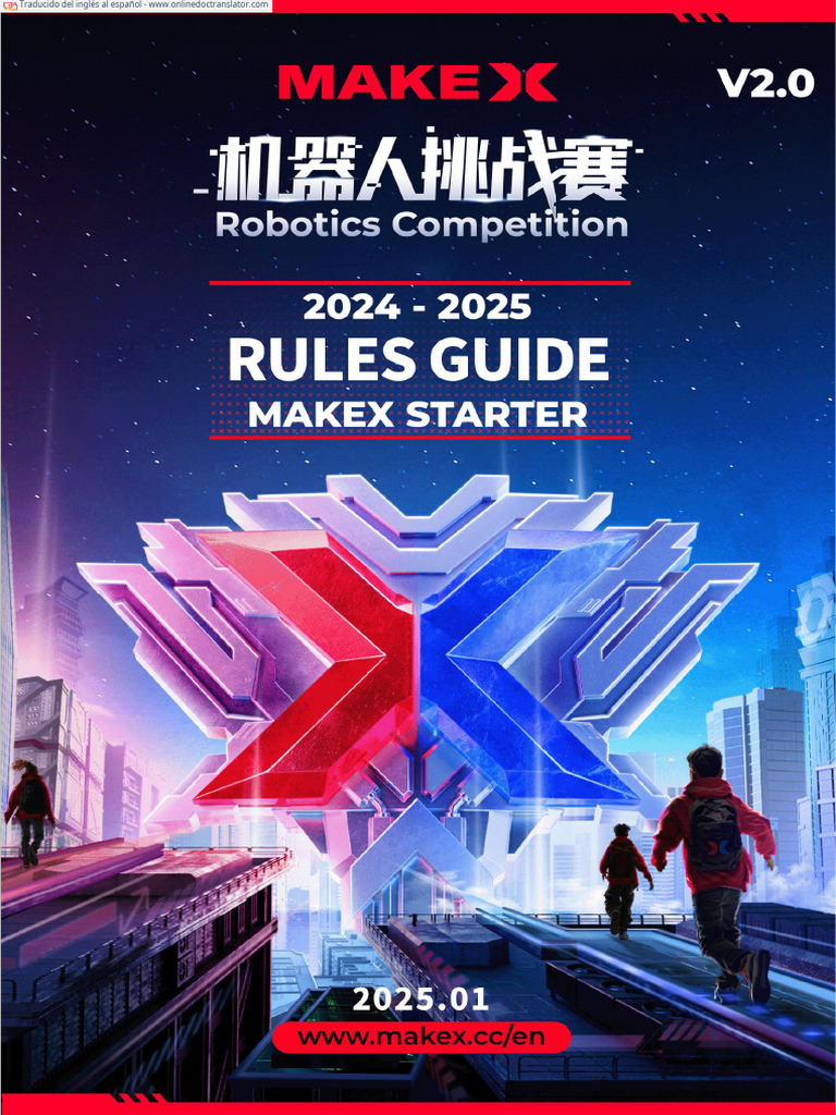 English 2024 2025 MakeX Starter All Core Journey Rules Guide V2.0.en - Es | PDF | Color | Robot