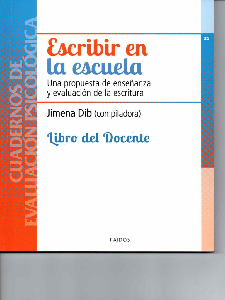 Dib Escribir en La Escuela Libro Del Docente | PDF