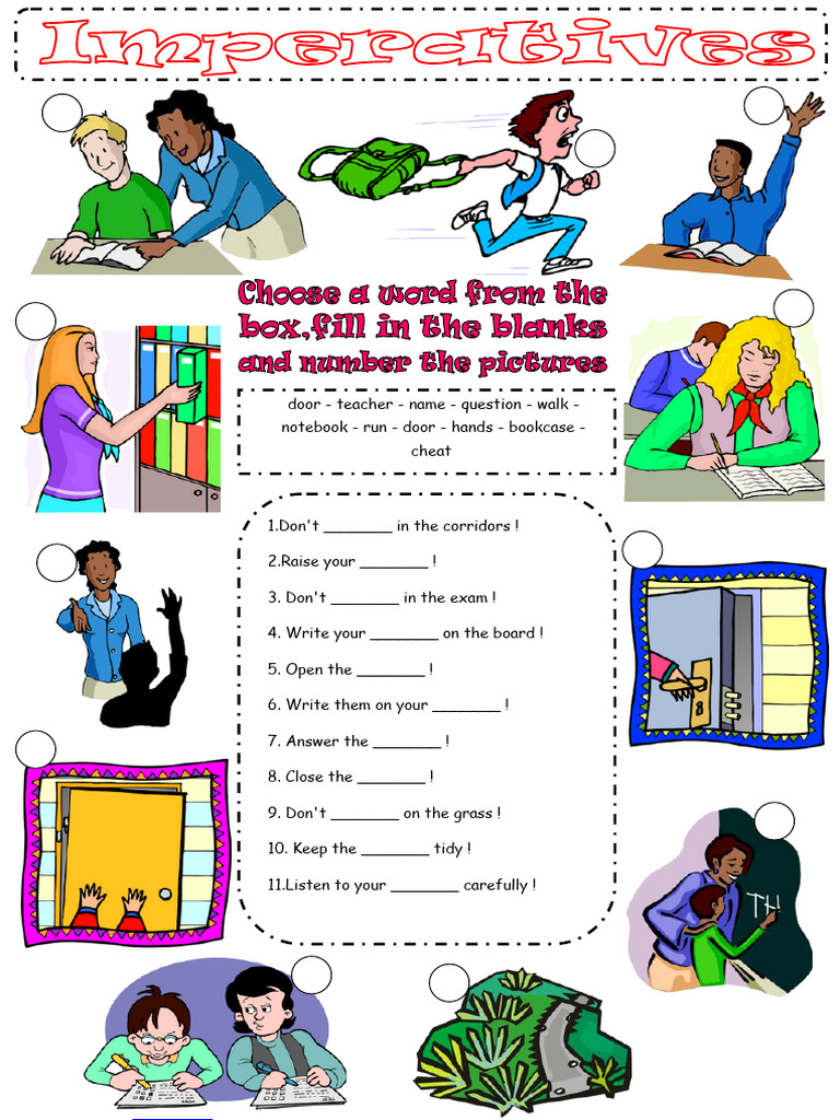 Imperatives Worksheet | PDF