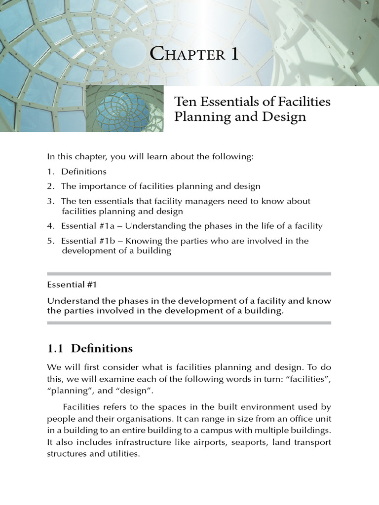 Essentials of Facilities Planning & Design | PDF | Environmental Impact ...