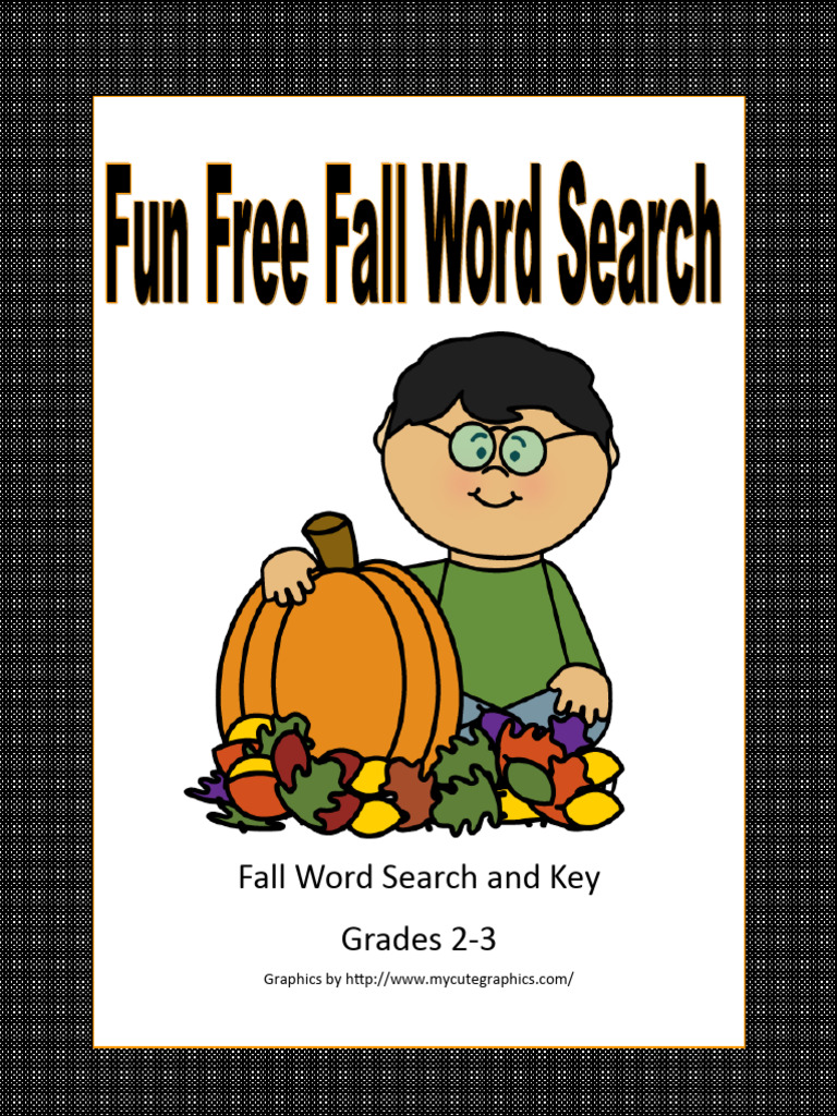 Fall Word Search for Grades 2-3 | PDF