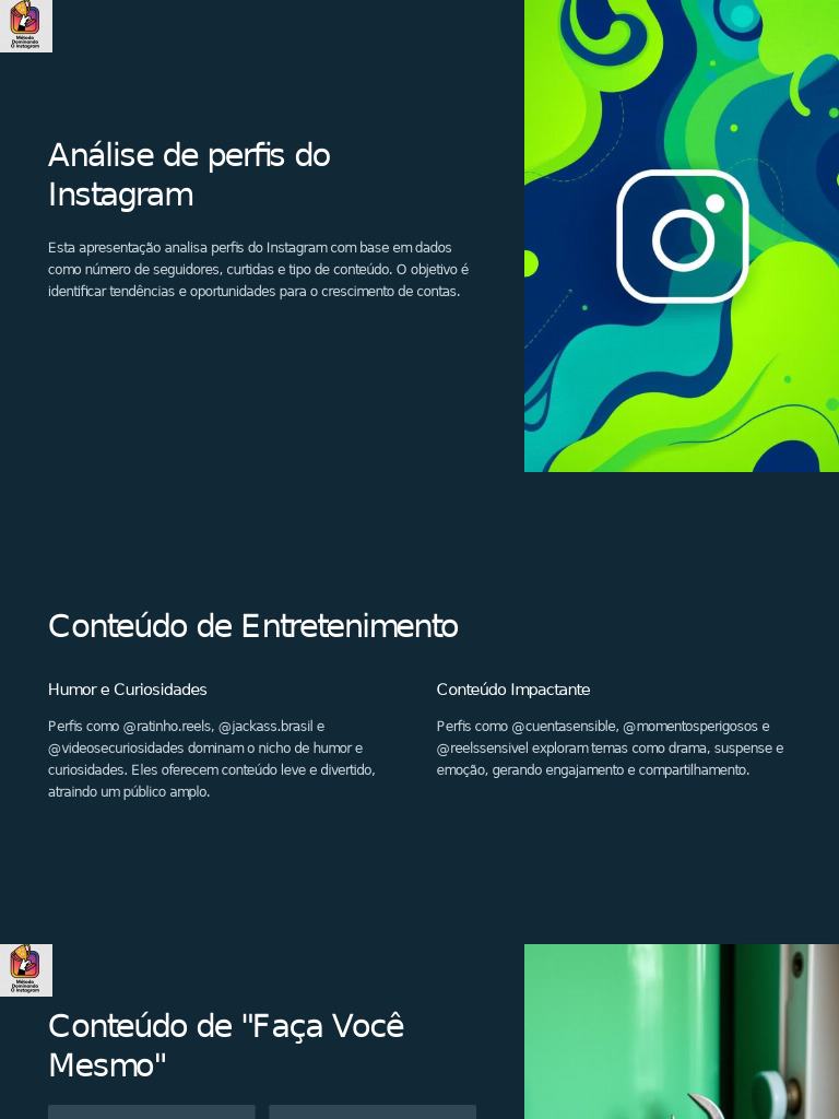 Análise de Perfis de Instagram e Tendências | PDF