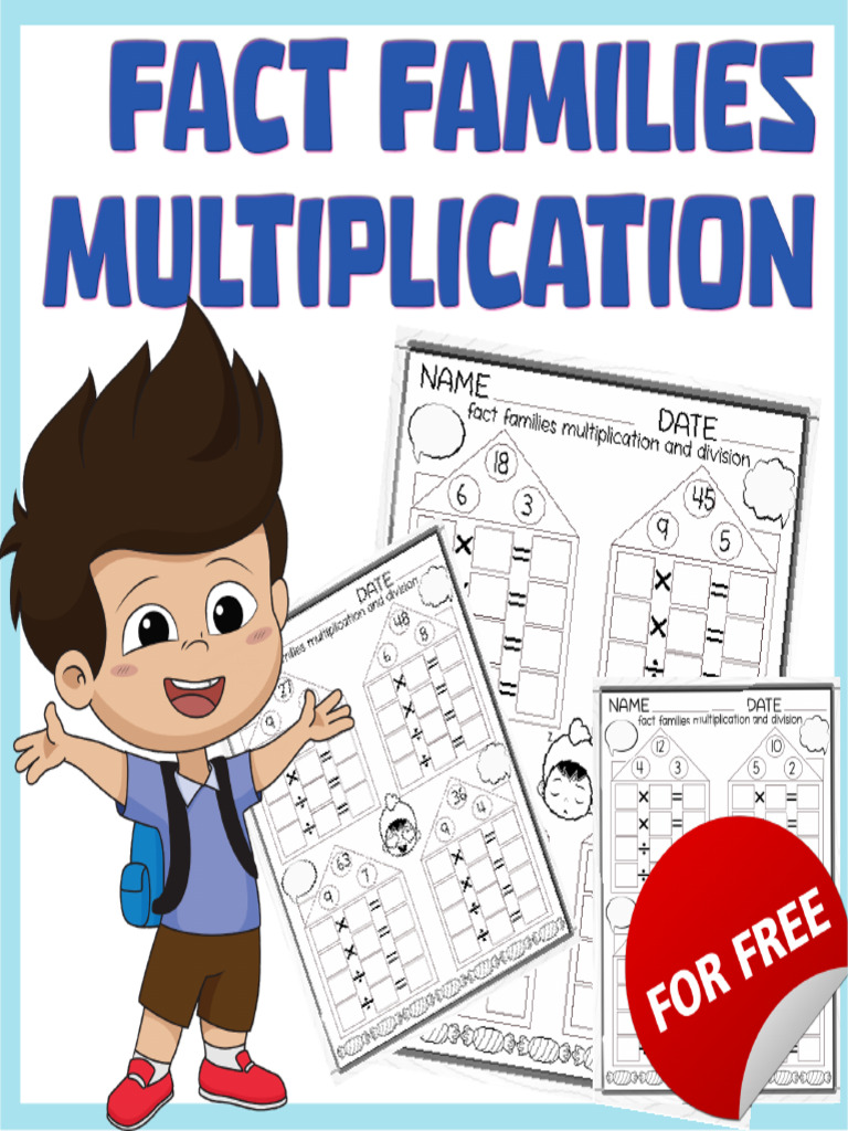 FactFamilyWorksheetsMultiplicationandDivisionpdfFREE 1 | PDF