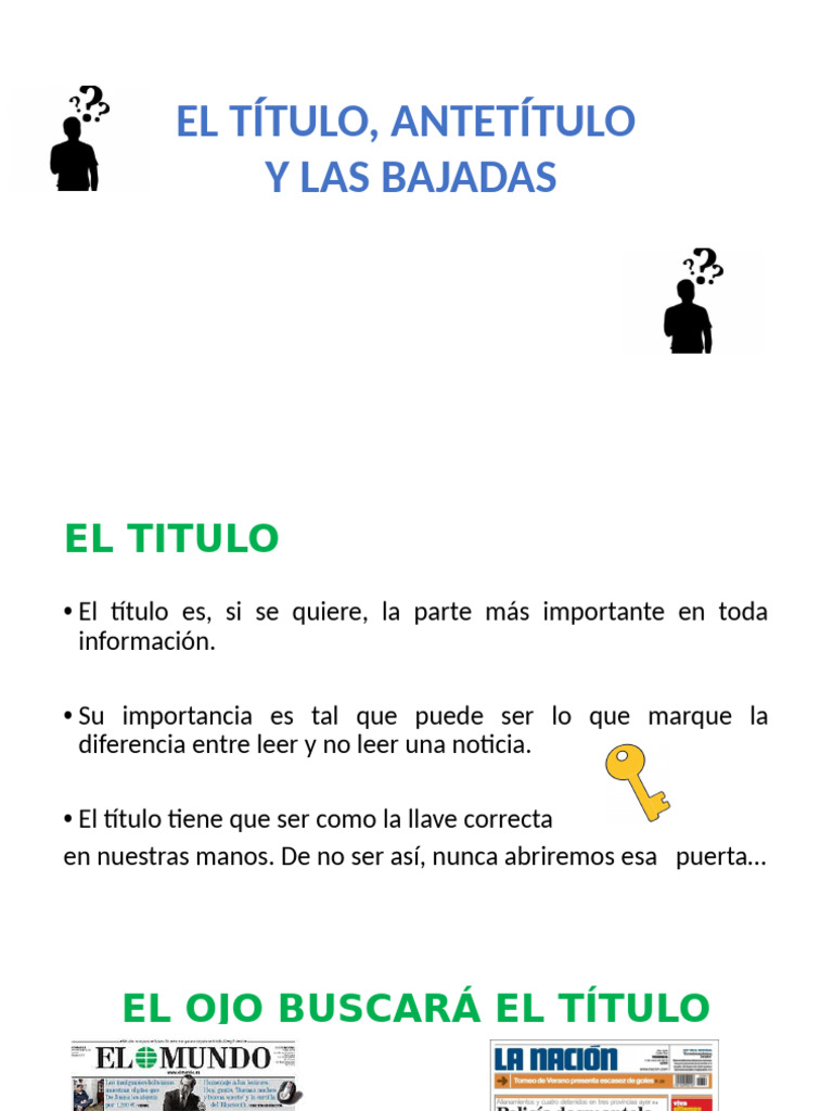 Guía sobre Títulos y Antetítulos | PDF