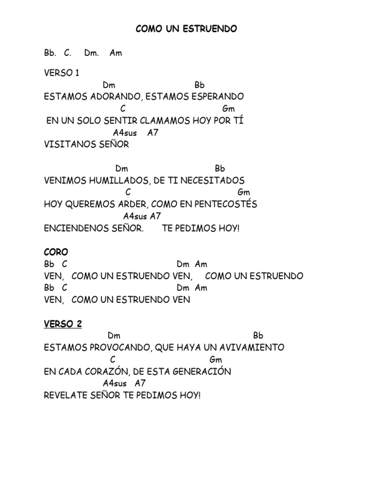 Como Un Estruendo | PDF