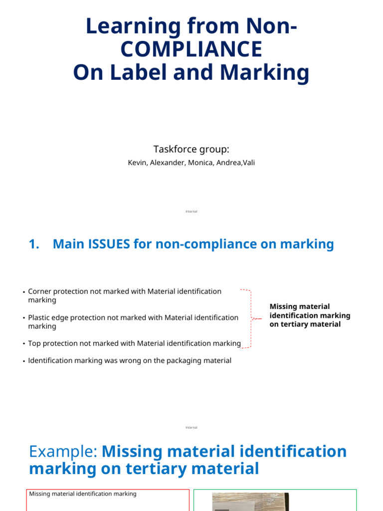 Non-Compliance Issues in Labeling | PDF | Secondary Sector Of The ...