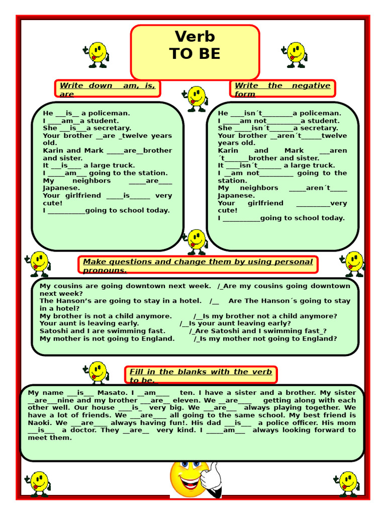 Language in Use Verb To Be | PDF | Language Mechanics | Linguistic Typology