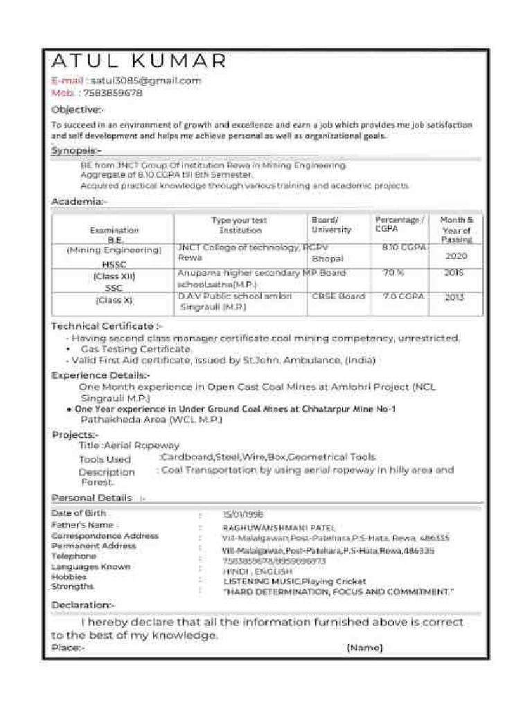 Resume After Correction Compressed 11zon | PDF