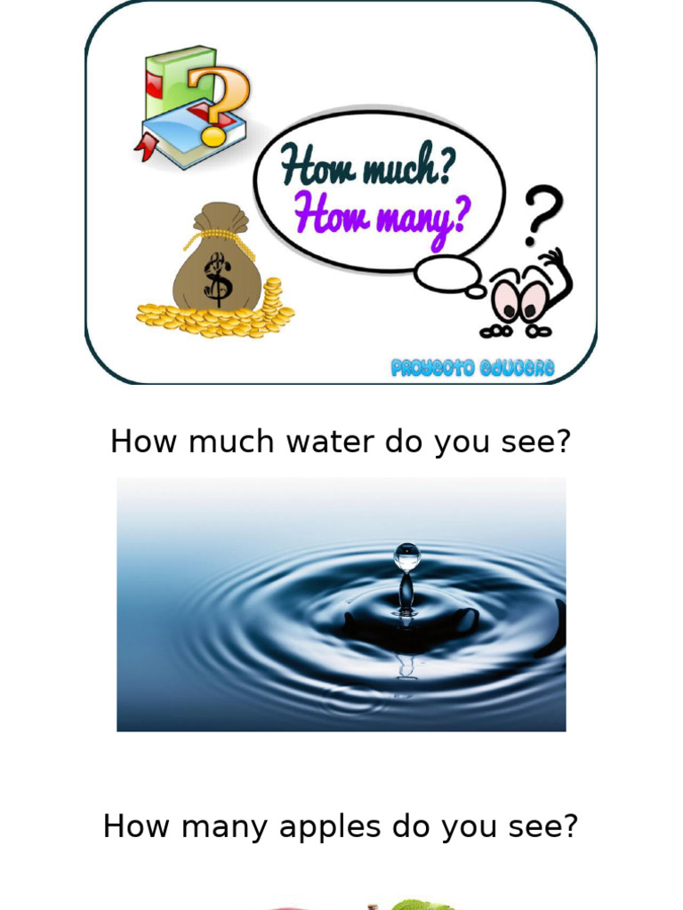 How Much - How Many | PDF